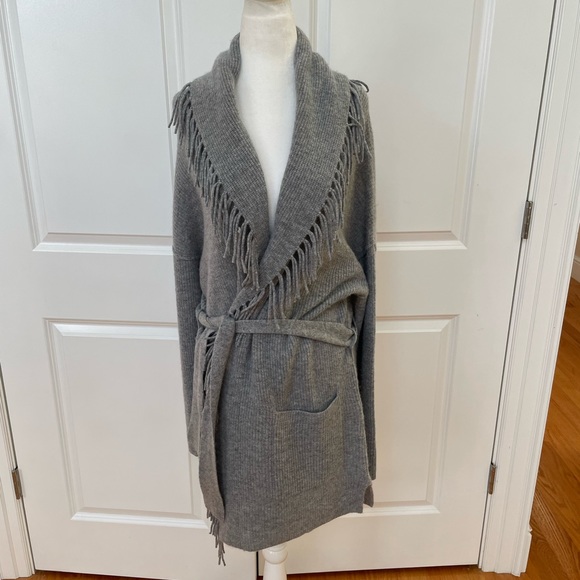 360 Cashmere | Sweaters | Alissa Fringed Wool Cashmere Cardigan From 36 ...